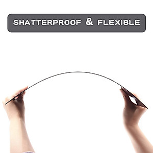 Zuvas White ABS Plastic Sheet 12" x 16" x 0.06" 6 Pack, Moldable Than Acrylic Sheet, Flexible Than Plexiglass Sheet, DIY Materials for Home Decor, Handcrafts (Matte & Textured Finish)