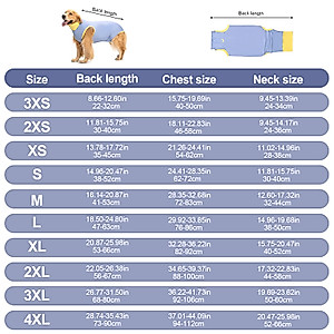 Avont Dog Surgery Recovery Suit, Post-Spay/Neuter Onesie for Female/Male Puppies, Breathable Bodysuit Surgical Shirt E-Collar & Cone Alternative, Anti-Licking Protection for Wounds -Pink (XL)