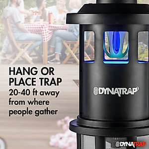 DynaTrap DT1750 Mosquito & Flying Insect Trap – Kills Mosquitoes, Flies, Wasps, Gnats, & Other Flying Insects – Protects up to 3/4 Acre
