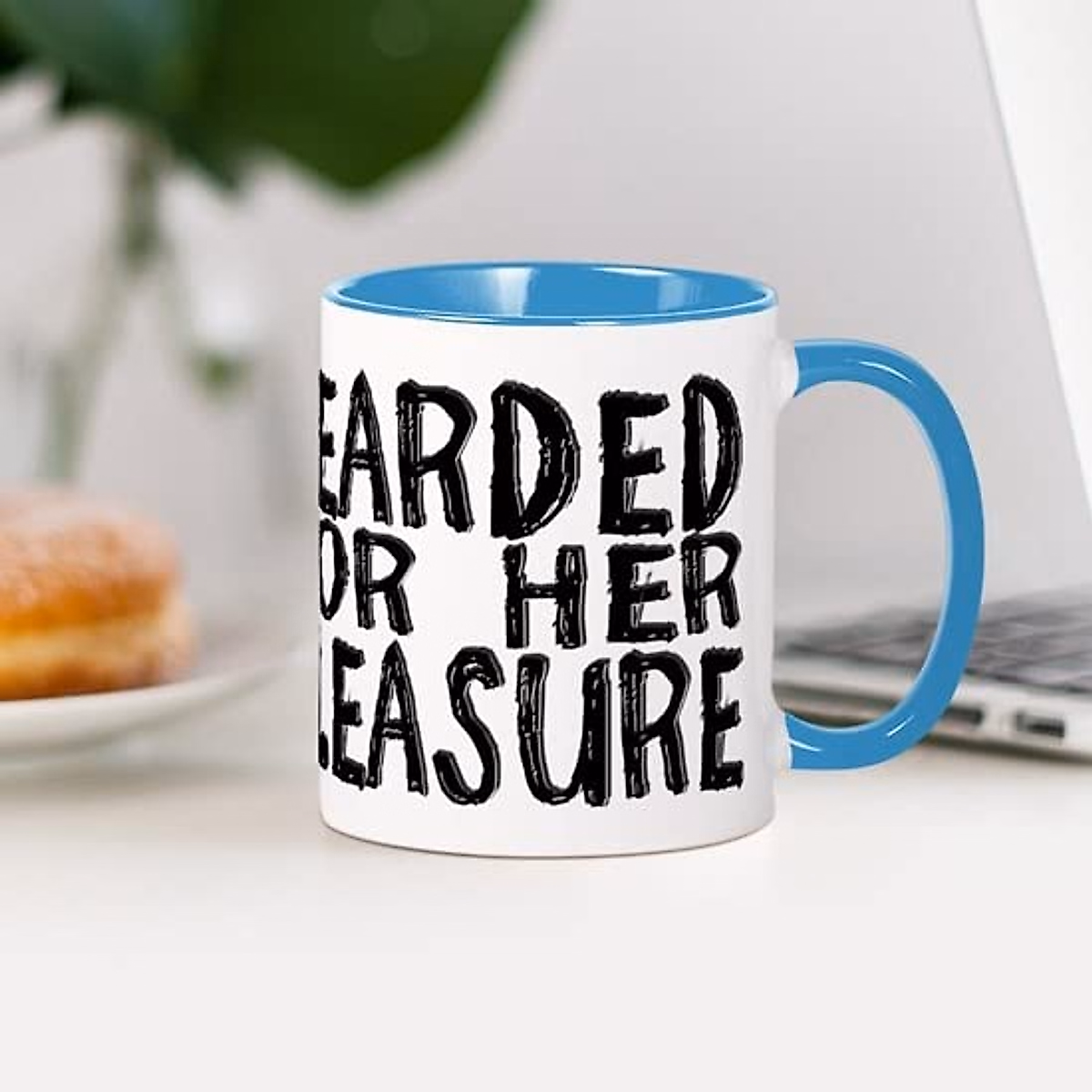 CafePress Bearded For Her Pleasure Mug Ceramic Coffee Mug, Tea Cup 11 oz