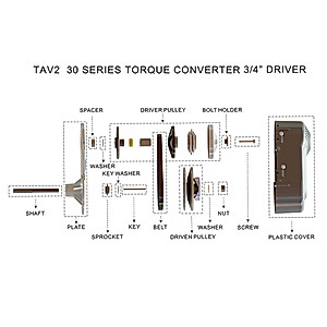 MOOSUN Torque Converter Go Kart Clutch Set 3/4 inch 12T #35 Chain