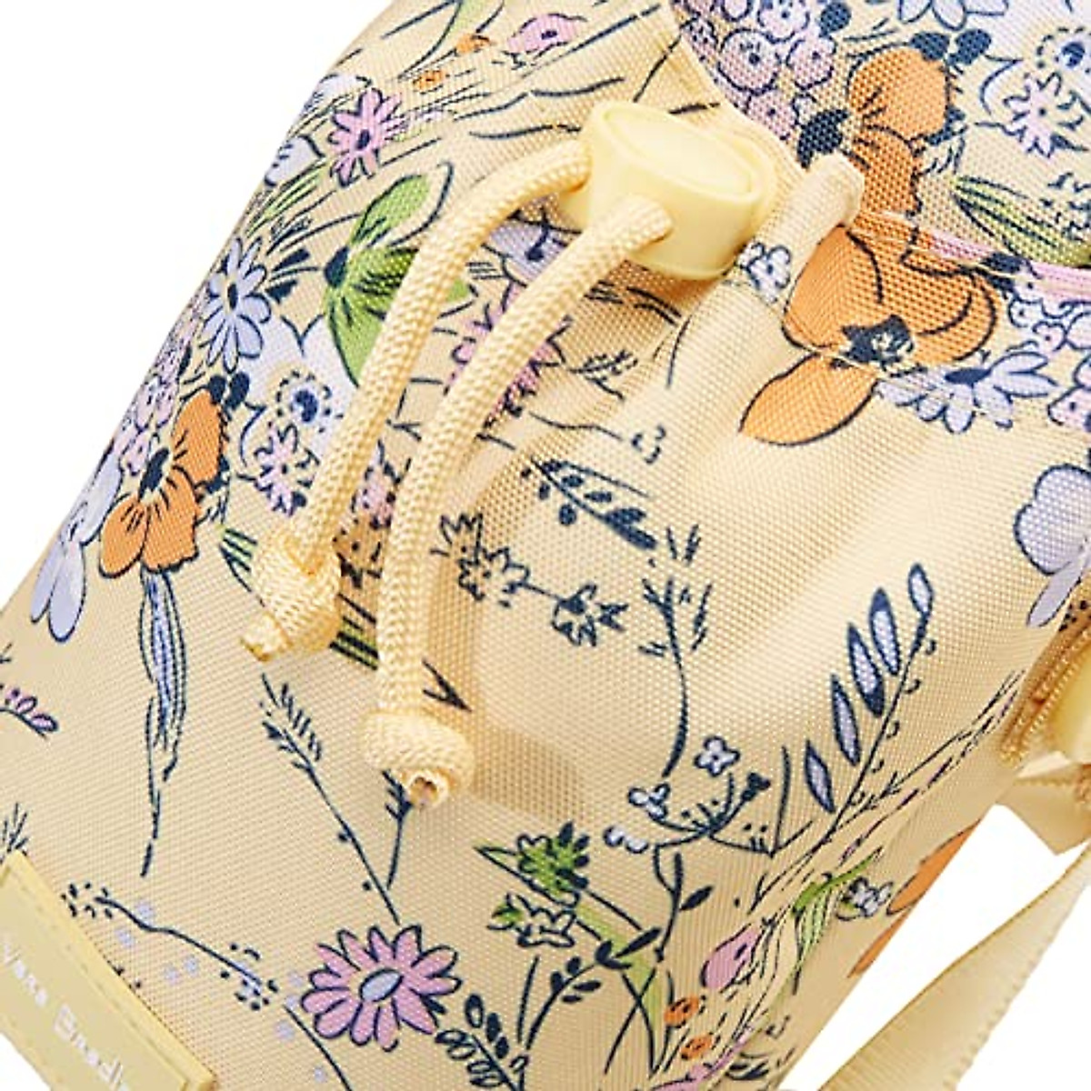 Vera Bradley Women's Recycled Lighten Up Reactive Deluxe Water Bottle Crossbody Sling Bag, Sunlit Garden, One Size