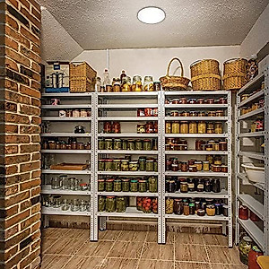 Hampton Bay 12 in. Round LED Flush Mount Light Pantry Laundry Closet Light 1000 Lumens Dimmable 4000K Bright White, 54074391