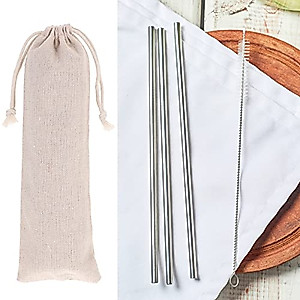 20Pcs Straw Carrying Cases, (Length: 9.8in/25cm) Straw Pouch, Travel Bag for Straw/Cutlery and Cleaning Brush Straws, Safety and Reusable Straw Case