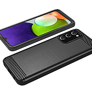 Osophter for Galaxy A03S Case,Samsung A03S Case with 2pcs Screen Protector Shock-Absorption Flexible TPU Rubber Protective Cell Phone Cover for Samsung Galaxy A03S US(Black)