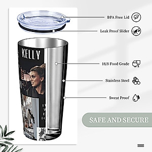 LIUOPWAS Tori Music Kelly Stainless Steel Insulated Cups Reusable Travel Coffee Mug Tumblers Cup With Lid and Straw 20 oz