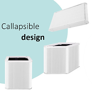 Replacement Filter Compatible with Blueair Blue Pure 211+ Air Purifier, Foldable Particle and Activated Carbon Filter, Allergen and Odor Removal