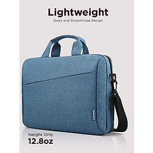 Lenovo Laptop Carrying Case T210, fits for 15.6-Inch Laptop and Tablet, Sleek Design, Durable and Water-Repellent Fabric, Business Casual or School, GX40Q17230 Casual Toploader - Blue