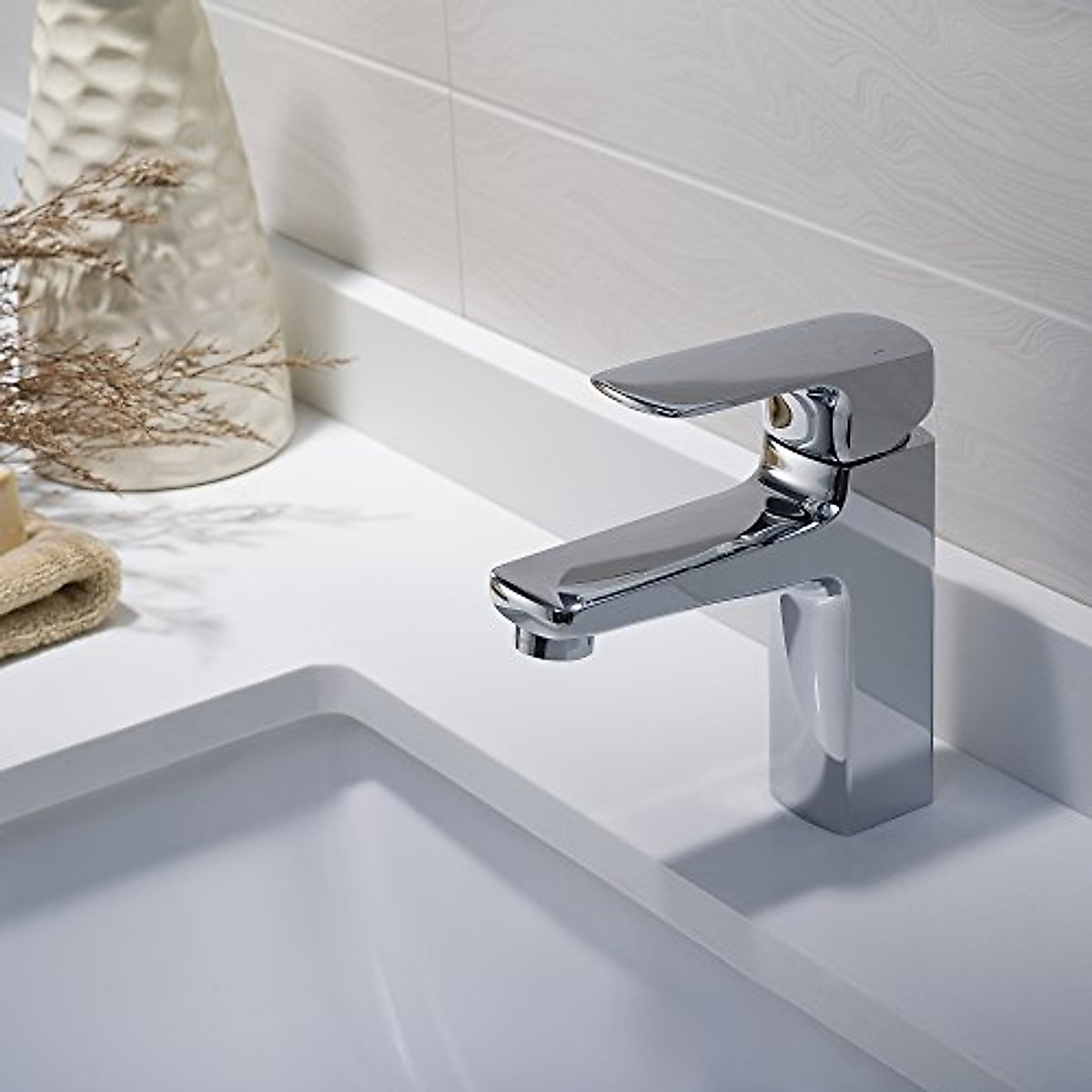 Kraus KEF-15501CH Virtus Single Lever Basin Faucet, Chrome