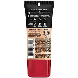 L’Oréal Paris Cosmetics Makeup Infallible Pro-Matte Liquid Longwear Foundation, Natural Buff, 1 fl oz.