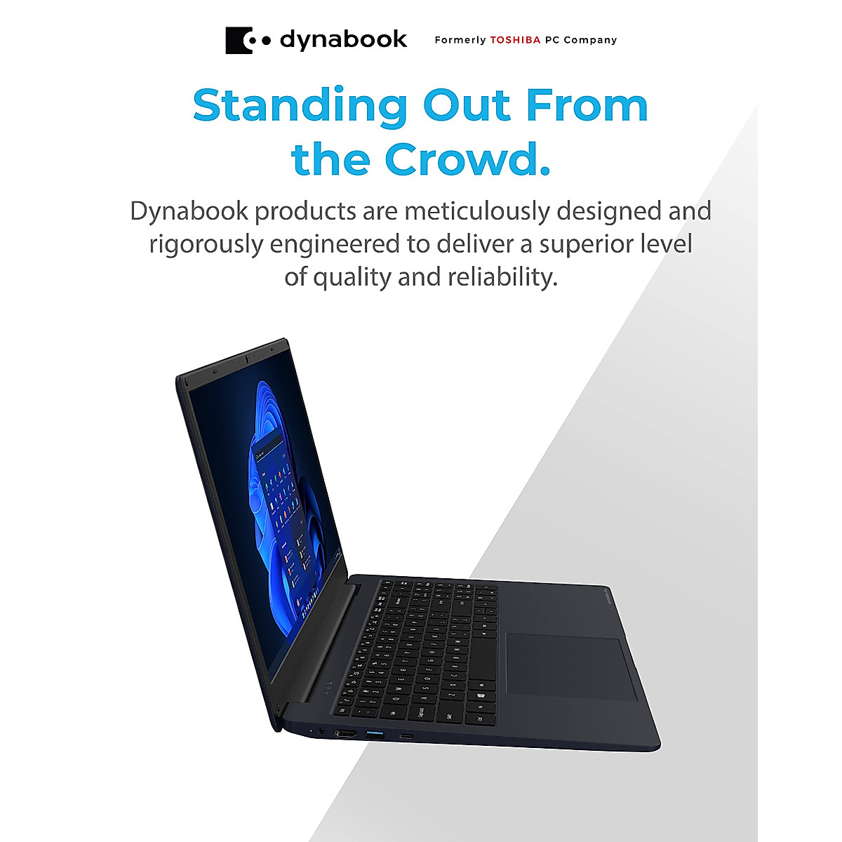 DYNABOOK Satellite Pro C50-J15250 Laptop, 11th Gen Intel Core i7-1165G7, Windows 11 Pro, 16 GB RAM, 512 GB SSD, 15.6" FHD Display, Intel UHD Graphics, Thin & Light, Full-Size Keyboard (PYS43U-00F00)