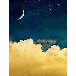 Huge Notebook | 300 Lined Pages, Night Sky Theme: 8.5 x 11 in, with Table of Contents and Page Numbers, Golding’s Large Journal Series