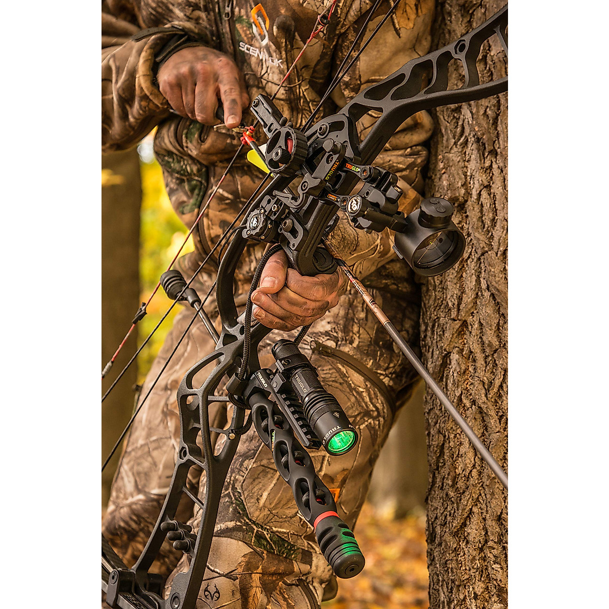 TRUGLO Universal Picatinny Rail Mount Versatile Durable Aluminum Hunting Bowfishing Accessories Holder with 9 Rail Slots