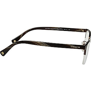 COACH Women's 0HC5047 Satin Brown/Dark Brown Horn Gold One Size