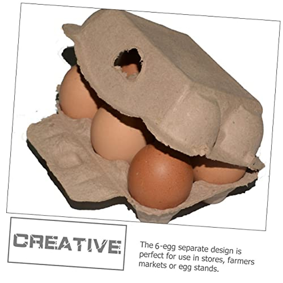 SECFOU Egg Bulk Carton Travel Containers 20pcs Box Egg Carton Pulp Eggs Egg Cartons Egg Carton Trays