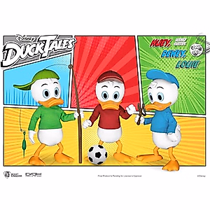 Beast Kingdom DuckTales: Huey, Dewey and Louie DAH-069 Dynamic 8ction Action Figure Set, Multicolor
