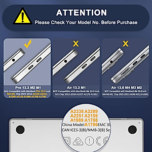 MOSISO Compatible with MacBook Pro 13 inch Case M2 2023, 2022, 2021-2016 A2338 M1 A2251 A2289 A2159 A1989 A1708 A1706, Plastic Hard Case&Bag&Keyboard Skin&Webcam Cover&Screen Protector, Rose Quartz