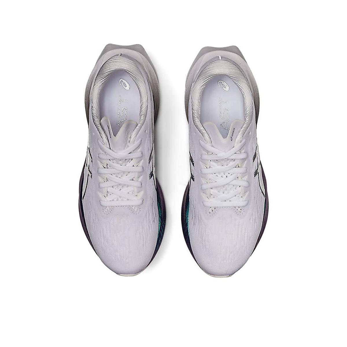 ASICS Women's NOVABLAST 3 Platinum Running Shoes, 8, White/Pure Silver