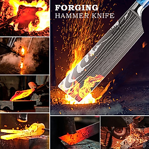 Hong Won Knife Set,3.5-8 Inch Set Boxed Knives,Premium German Stainless Steel Kitchen Knife,5 Pieces Knife Set