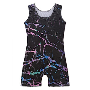 EQSJIU Gymnastics Clothes For Girls Black Lighting Cool Cheer Leotards For Girls 2t 3t 2-3t Birthday Gifts For Little Girl