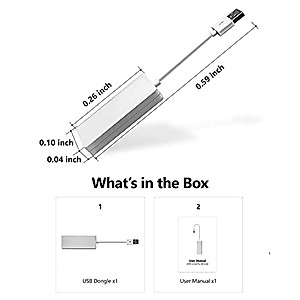 Eonon A0585 USB Dongle Android Auto and Car Play Autoplay for Eonon Android 10/ 8.0/8.1/9.0 Car Radio GA93 Car Stereo and GA9465,GA9480A,GA9453,GA9463,GA9451,GA9449 Etc.