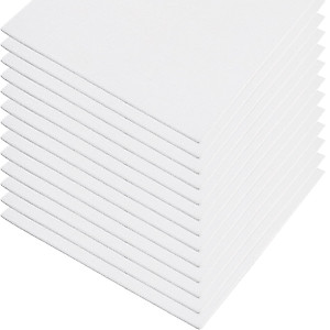 Tosnail 36 Packs 6" x 6" Artist Painting Canvas Panels White Blank Stretched Canvas Canvas Board Small Paint Canvases for Oil or Acrylic Painting Party