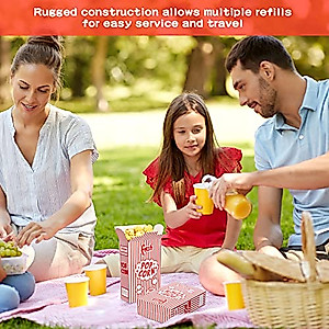 Potchen 200 Pieces Popcorn Boxes Red and White Striped Close Top Popcorn Container 1.25 oz for Movie Party and Theater Night Supplies