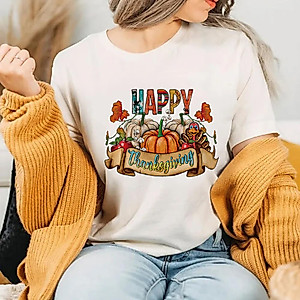 6 Sheets Thanksgiving Iron on Patches for Clothing Fall Heat Transfer Vinyl HTV Stickers Thanksgiving Iron on Transfers Turkey Pumpkins Iron on Decals for Clothes T-Shirt DIY Craft Autumn Decor