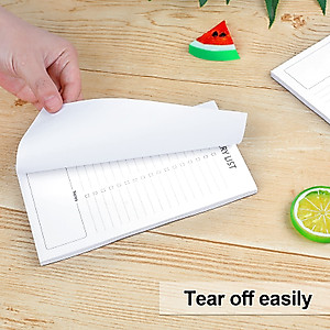 Joyberg Grocery List Magnet Pad for Fridge, 2 Pack Magnetic Notepads for Refrigerator, Magnetic Grocery List Pad for Fridge, Full Magnet Back Shopping Lists, 60 Sheets Per Note Pads