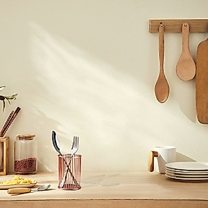 Pen Pencil Holder, Metal Wire Pen Pencil Cup Holders for Desk Cute Organizer, Makeup Brushes Cup Holder Organizer, 1PC Rose Golden, by XieNie