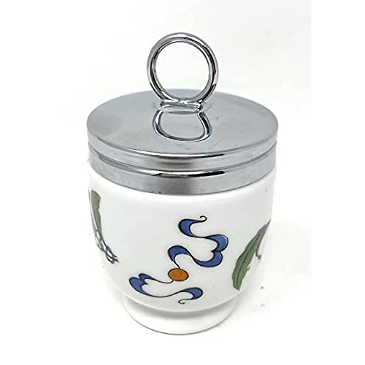 Royal Worcester Palmyra Porcelain Made In England Single Egg Coddler Poacher