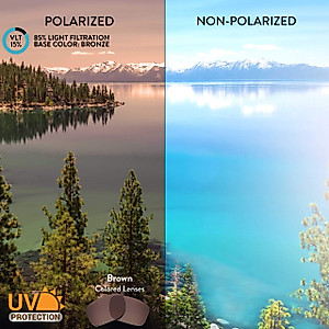 Apex Lenses Polarized PRO Replacement Lenses for Tom Ford Beatrix Sunglasses (Brown)