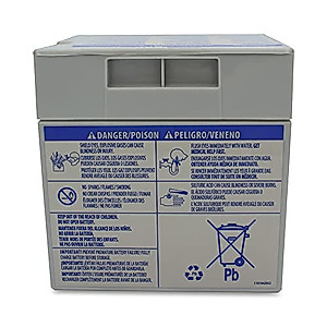 12V Battery for Barbie Beach Party Jeep Wrangler H4433 Power Wheels Fisher Price by Technical Precision - Rechargeable Gray Battery - 1 Unit