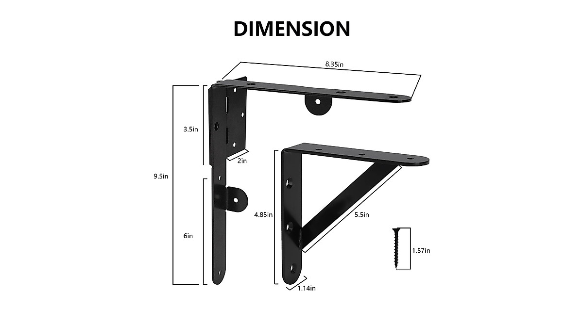 Mofeez Heavy Duty Fence Gate Kit - Easy Installation