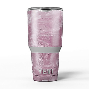 Design Skinz Pink Slate Marble Surface V15 - Skin Decal Vinyl Wrap Kit Compatible with The Yeti Rambler Cooler Tumbler Cups