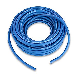 NVX XW4BL5 5 ft. of Metallic Powder Blue EnvyFlex True Spec 4-Gauge Power/Ground Wire Cable