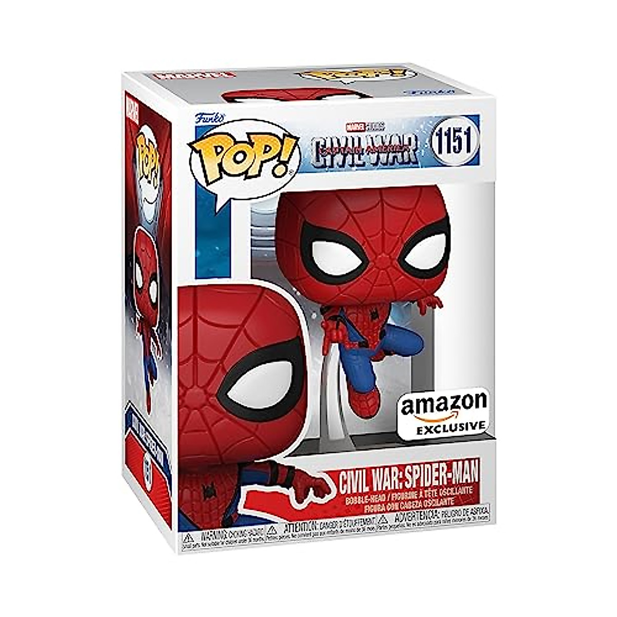 Funko POP! Marvel: Civil War Build A Scene - Spider-Man - Captain America - Collectable Vinyl Figure - Gift Idea - Official Merchandise - for Kids & Adults - Movies Fans