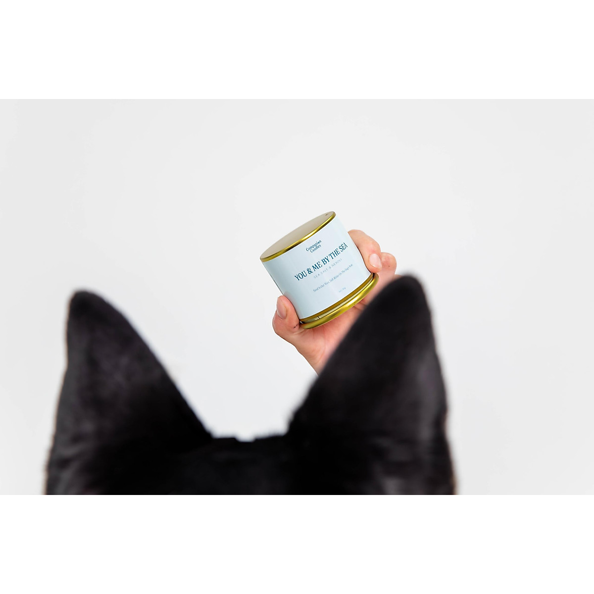 Companion Candles Pet Safe Wood Wick Candle - “You & Me by The Sea” Sea Salt & Neroli, Coconut Soy Wax Scented, Over 50 Hr Burn Time, Non-Toxic, Women-Owned, Made in USA (3 oz.)