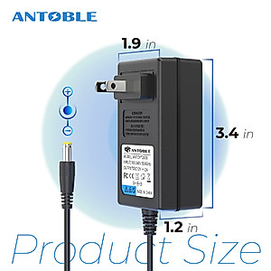 AC Adapter Charger for Seagate Freeagent & WD Western Digital External Hrad Drive HDD 6.5 Ft Power Cord