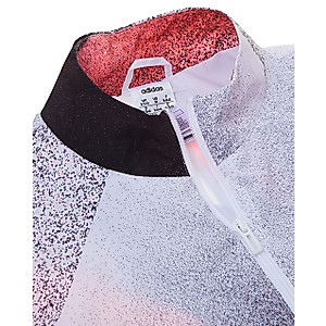 adidas womens Unleash Confidence Woven Track Top White/Pink/Black/Black Small