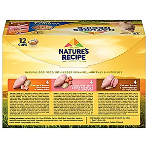 Nature's Recipe Wet Dog Food, Variety Pack, 2.75 Ounce Cup (Pack of 24)