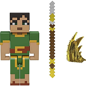 Mattel Minecraft Dungeons 3.25-in Collectible Battle Figure and Accessories, Based on Video Game, Imaginative Story Play Gift for Boys and Girls Age 6 and Older