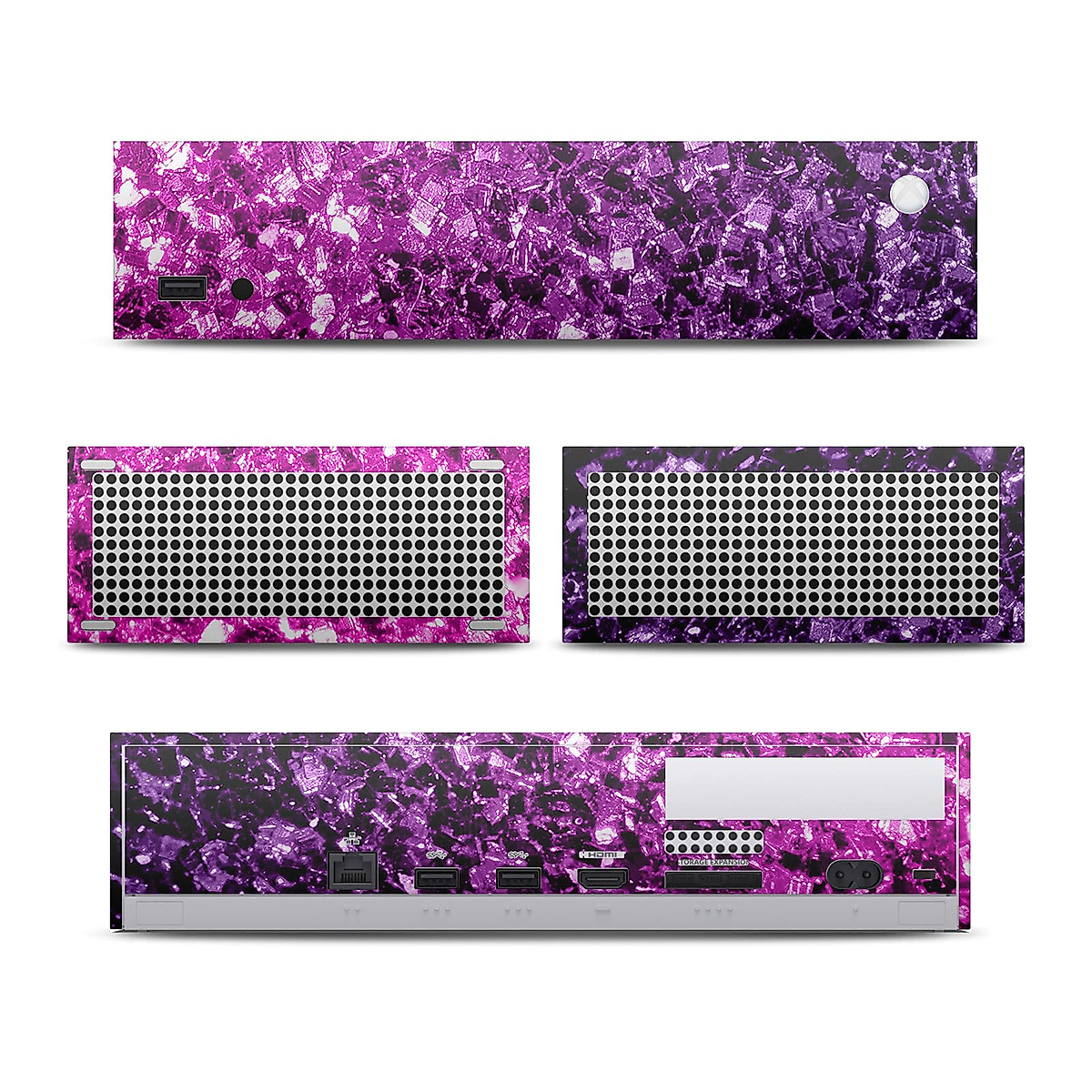 Head Case Designs Officially Licensed PLdesign Purple Pink Art Mix Vinyl Sticker Gaming Skin Decal Cover Compatible With Xbox Series S Console