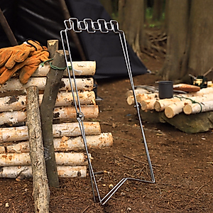 Trash Bag Holder, Outdoors Portable Trash Bag Rack, Durable Garbage Bag Shelf, Kitchen Stand Holder, Multifunctional Desktop Trash Bag Holder, Folding Garbage Holder Stand for Camping Picnic(Black)