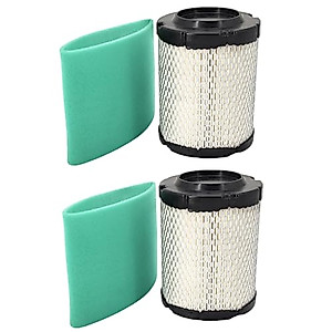 Gewxgzo 16 083 01-S Air Filter 16 083 02-S Pre Filter Fit for Koh-ler ZT710 ZT720 ZT730 ZT740 EZT740-EZT750 Engine Rep 16 083 01 1608301 16 883 01-S1 102-855(2 Pack)