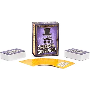 Lost Boy Entertainment Cheers to The Governor - Card Games - Party Games - Family Games - for Kids 8 and Up - Games for Adults - Family Game Night - Travel Games