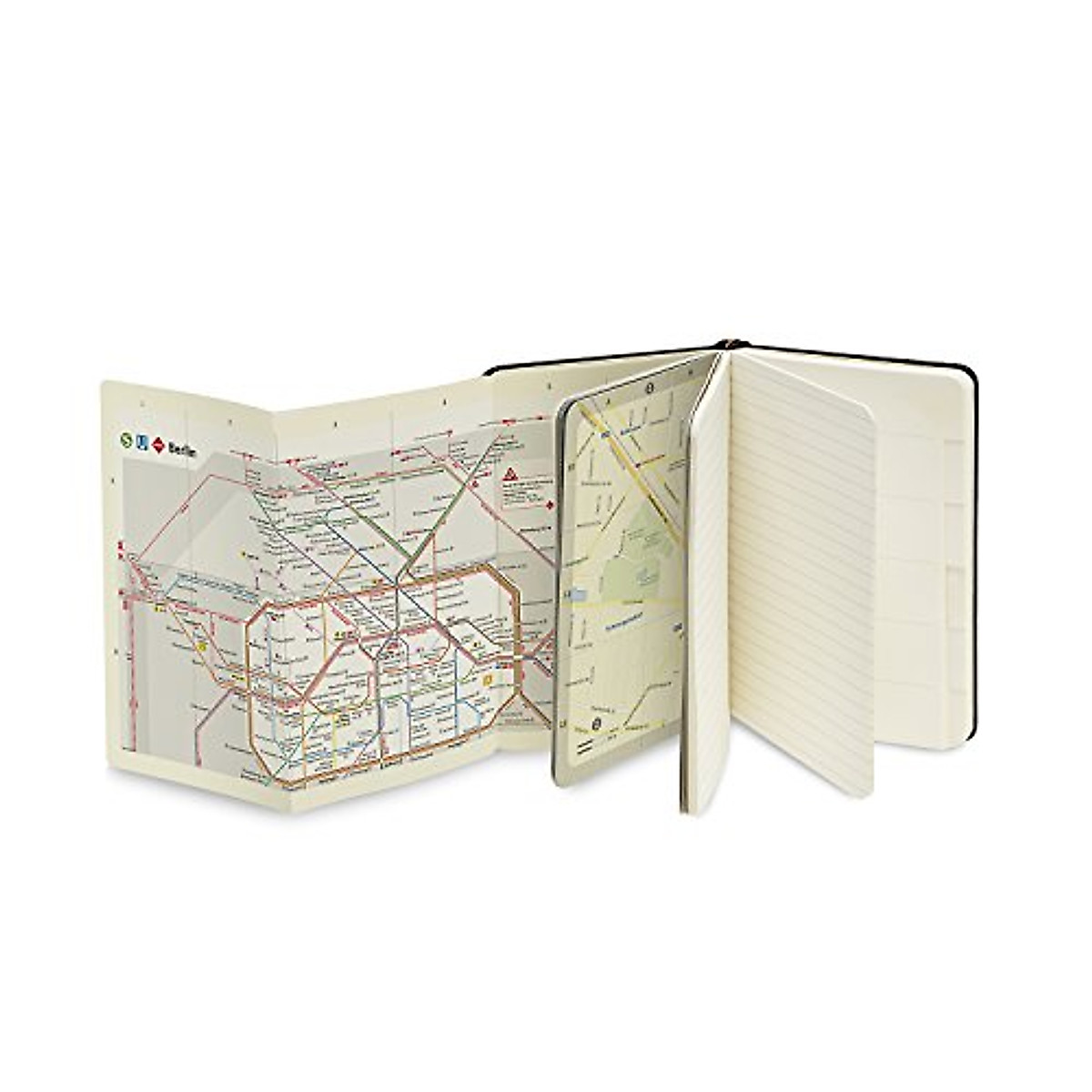 Moleskine Journey City Notebook, Berlin, Hard Cover, Pocket (3.5" x 5.5") Black, 220 Pages