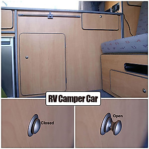 SyLabY 100 Pieces 20mm Mini Push Button Lock Chrome Cabinet Door Catch Keyless Cupboard Latch RV Drawer Locks for Motorhome Camper Caravan Home Yachts Furniture Hardware Accessories