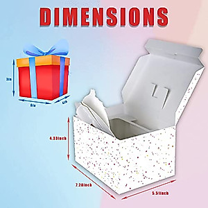 Three Foot Cat Lovely Pop up Confetti Gift Box 7.28x5.51x4.33 inches, Birthday Surprise Confetti Gift Box Surprise Mischievous Box for Kids,Girl, Party Any Occasion