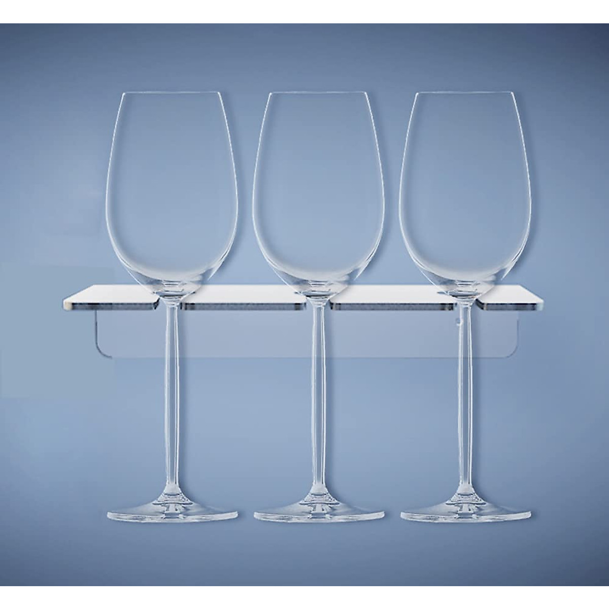 Wine Glass Holder Under Cabinet Goblet Wine Glass Holder Kitchen Cabinet Storage Rack Cup Hook Tableware Storage Rack Suitable for bar Kitchen (2 Set)